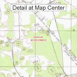 Amazon.com : USGS Topographic Quadrangle Map - Bowman, South Carolina ...