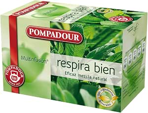 Pompadour Té Infusion Respira Bien - 20 Bolsitas: Amazon.es: Amazon Pantry