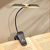 Vekkia 14 LED Rechargeable Book-Light for Reading at Night, Eye-Care Reading Light for Books in ...