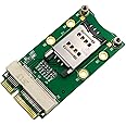 Amazon.com: Mini PCI-E Adapter with SIM Card Slot for 3G/4G,WWAN LTE ...
