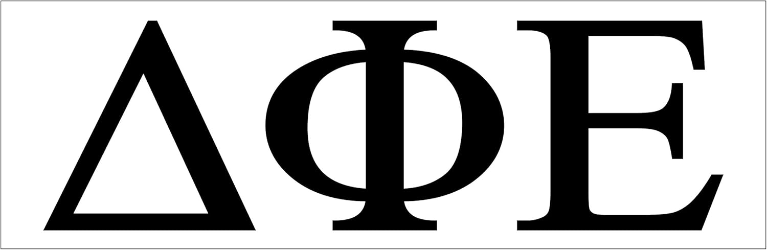 Amazon.com: Pro-Graphx Delta Phi Epsilon Sticker Greek Sorority Decal ...