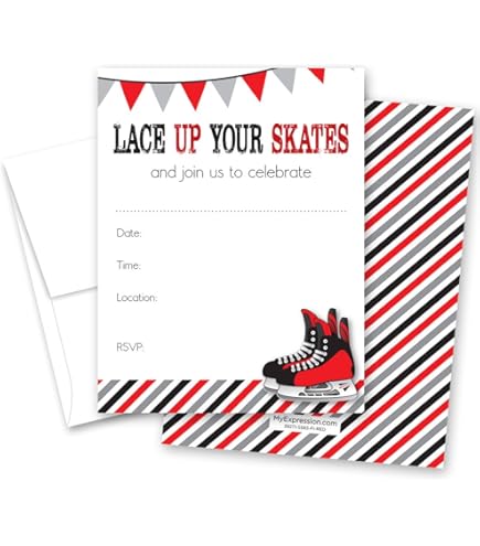 Ice Skating Party Invitation For Boys Online Ice Skating Invitations