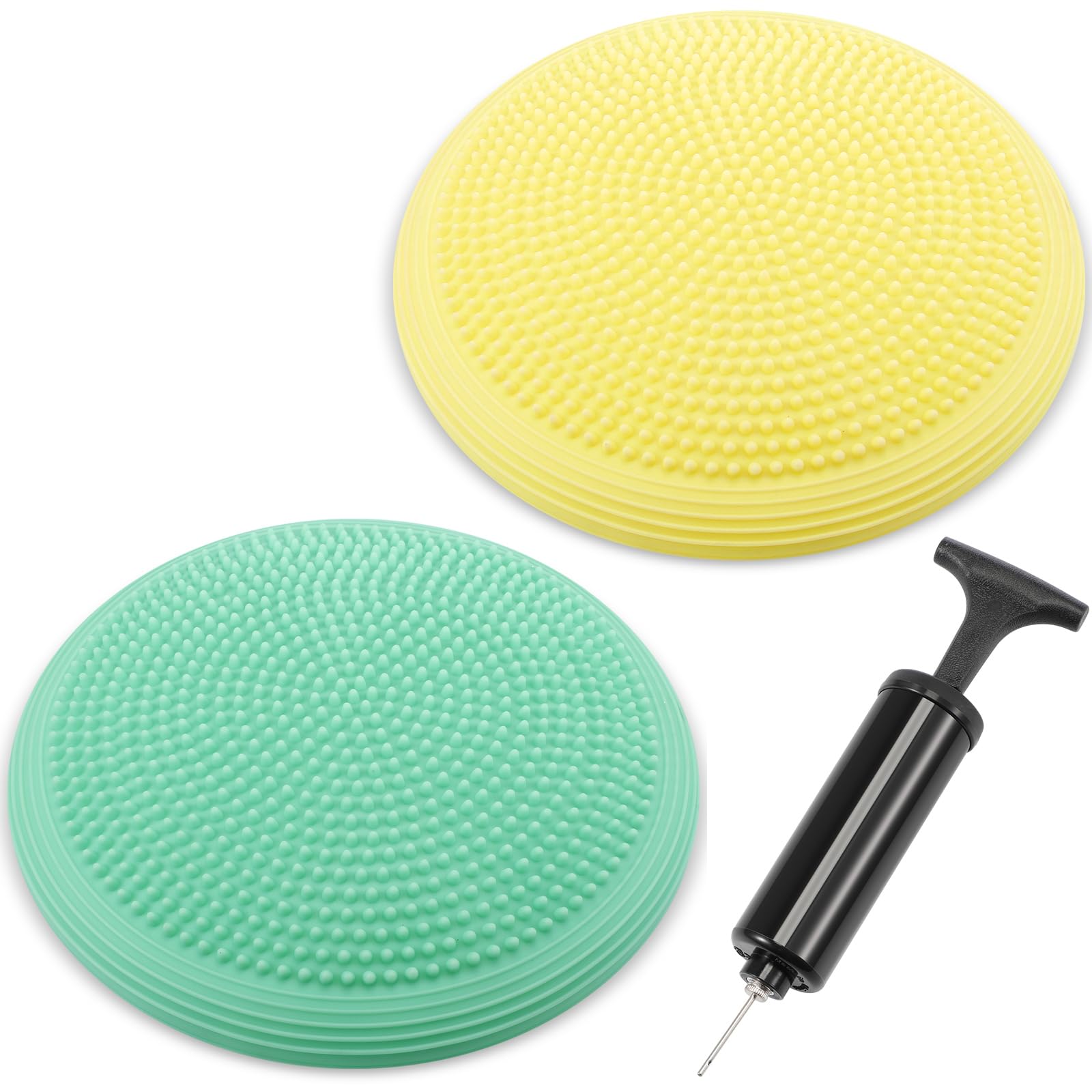 Libima 2 Pcs Wobble Cushion with Inflation Pump Wiggle Seat Flexible ...