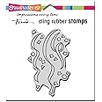 Amazon.com: Stampendous Cling Stamp-Confetti Streamers, Grey : Home ...