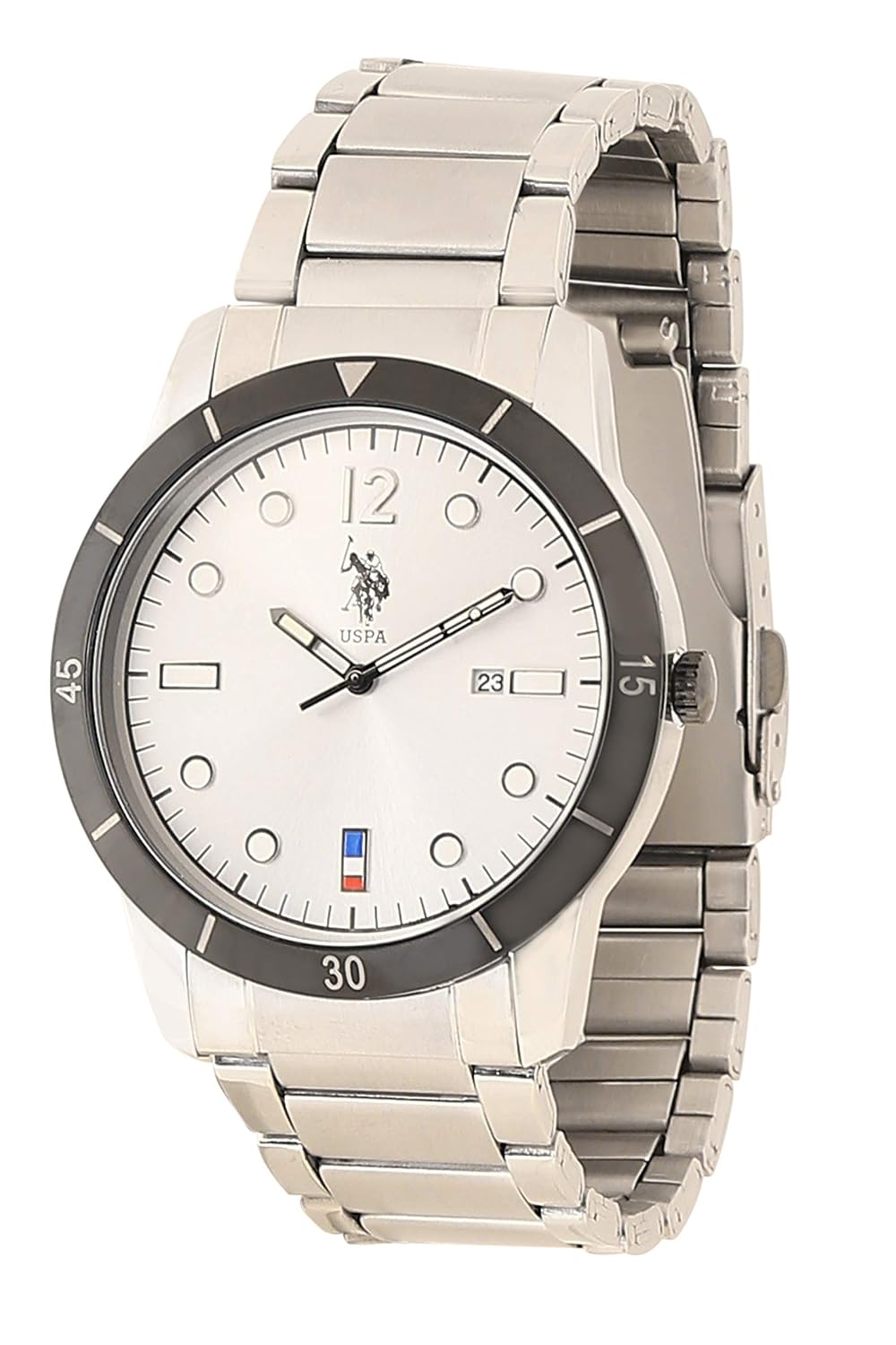 Buy US Polo Association Autumn-Winter 20 Analog Silver Dial Men's Watch ...