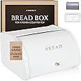 Amazon.com - FINESSY Metal Bread Box for Kitchen Countertop, Modern ...