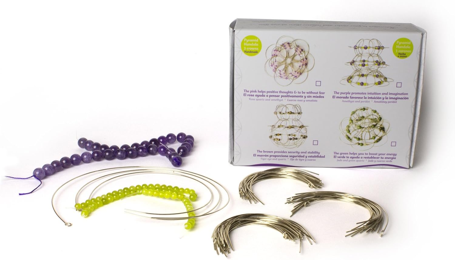 Wire mandala of 2 uneven crowns to make yourself. DIY Amethyst. Lottus ...