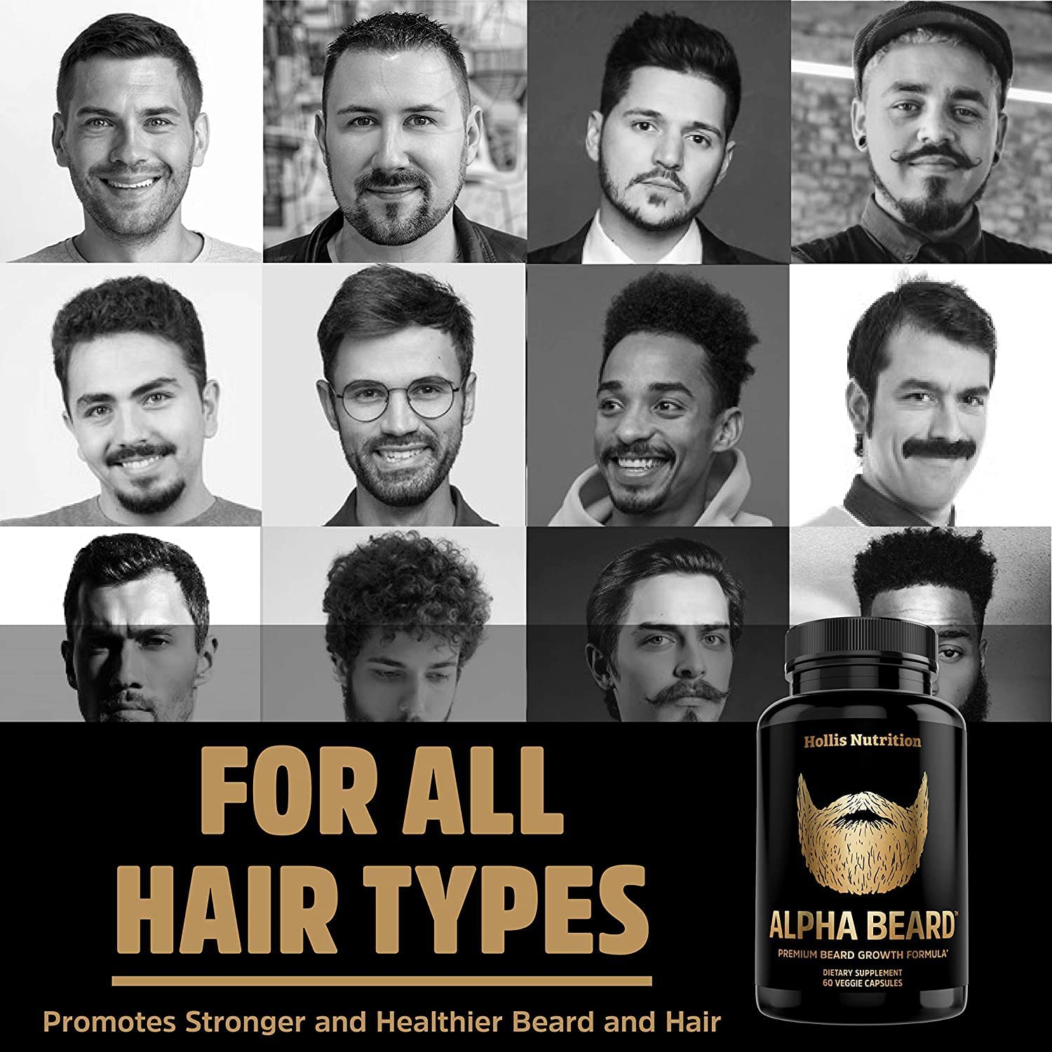 Mua ALPHA BEARD Growth Vitamins | Biotin 10K MCG, Collagen, Keratin ...