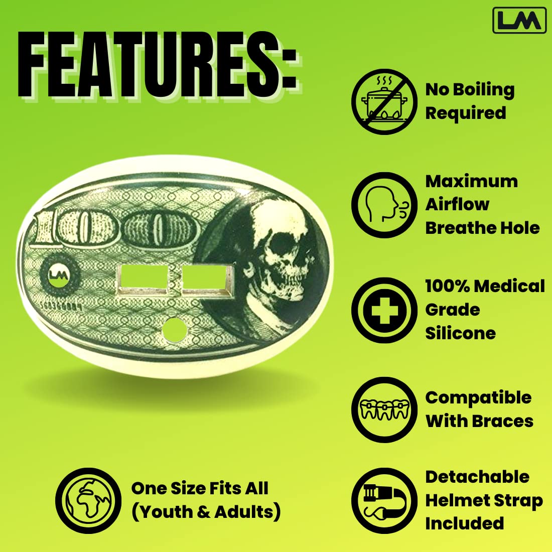 Mua Football Mouth Guard - Pacifier Lip Protector Mouthpiece for Youth ...