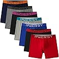 INNERSY Men's Boxer Briefs Cotton Stretchy Underwear 7 Pack for a Week ...