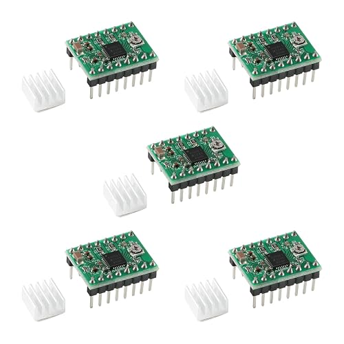 A4988 Stepstick Stepper Motor Driver Module with Heat Sink for 3D ...