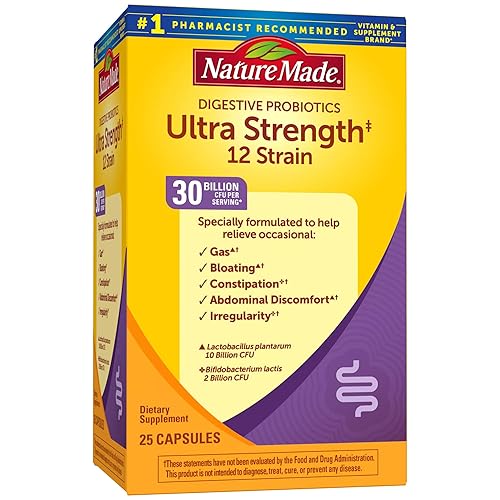 Nature Made Ultra Strength 12 Strain Digestive Probiotics, Probiotics ...