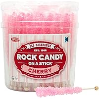 Amazon.com : Pink Rock Candy on a Stick (72 Pack) - Bulk INDIVIDUALLY ...