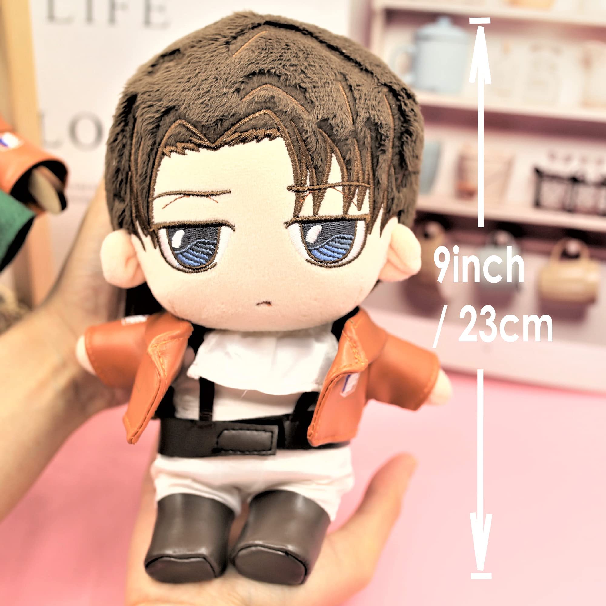 Mua 9"/23cm Uoozii LEVI Plush Cute Anime AOT Plushie with Changeable ...
