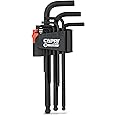 Capri Tools Hex Key Wrench Set, Long Arm Ballpoint End, SAE, Premium S2 ...