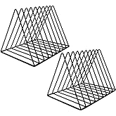 Magazine Rack Book Record Holder, Desktop Iron Storage Rack Bookshelf ...