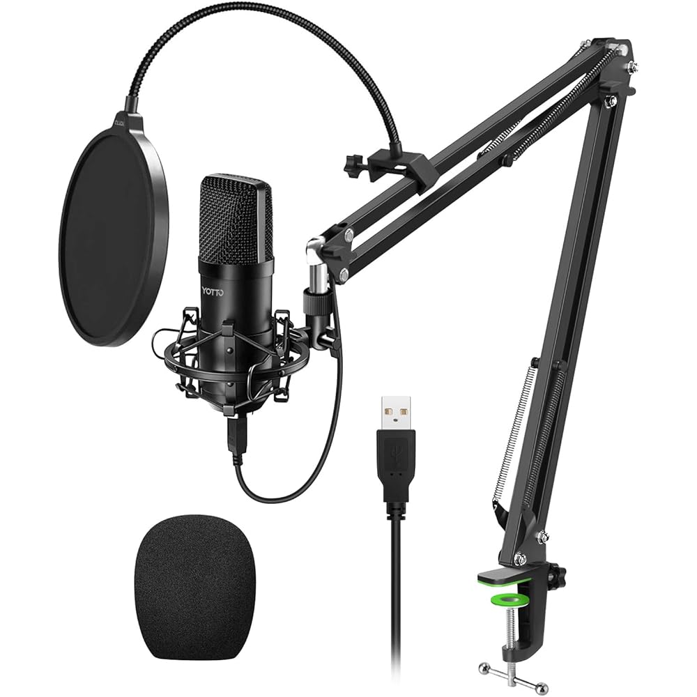 $7/mo - Finance YOTTO USB Microphone Cardioid Condenser Mic 192KHz ...