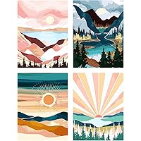 YALKIN Paint by Numbers for Adults and Beginner, Painting by Number Kits On Canvas,Without Frame ...