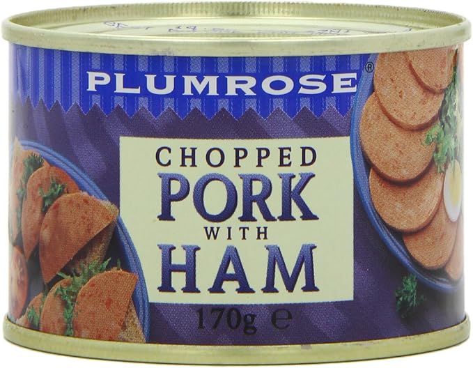 Plumrose Chopped Ham and Pork 170 g (Pack of 12): Amazon.co.uk: Grocery