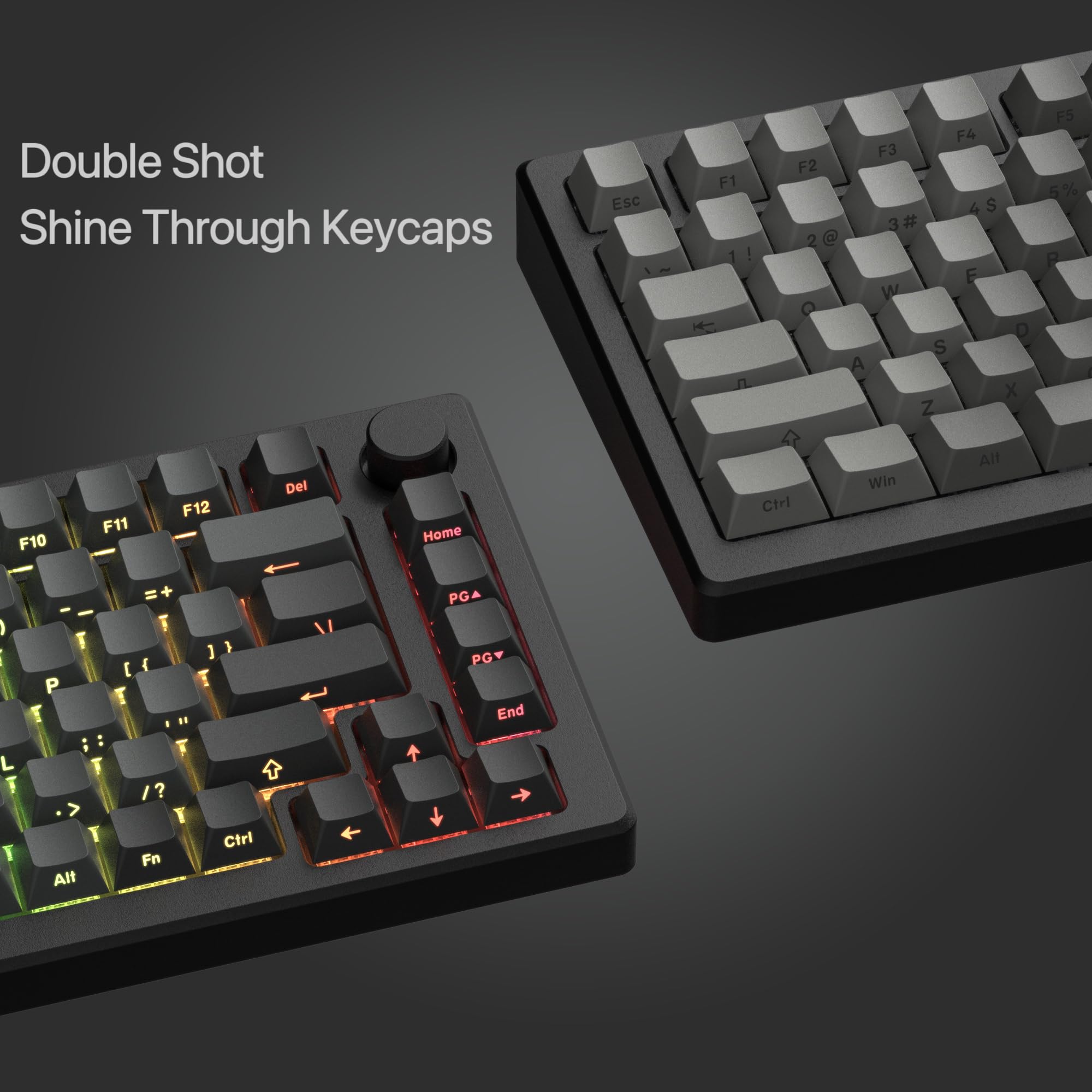 Mua Double Shot PBT keycap set,Shine Through keycaps 75 percent, Cherry ...