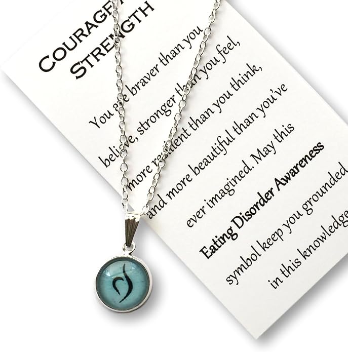 Eating Disorder Jewelry - Eating Disorder Recovery Symbol - Gift ...