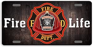 Blingreddiamond Fire Department Fire Life Decorative License Plates ...
