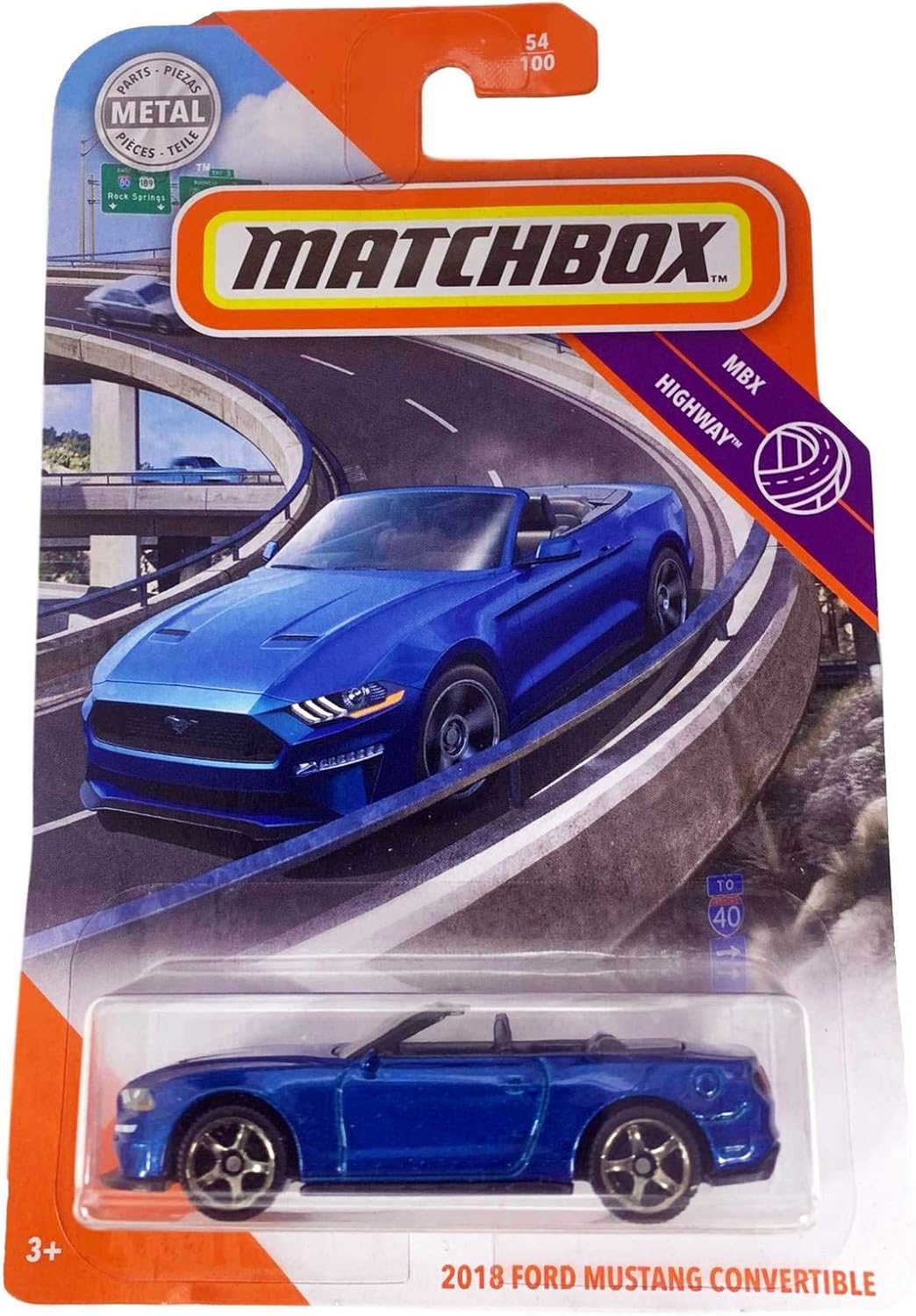Amazon.com: Matchbox 2020 MBX Highway 54/100 - 2018 Ford Mustang ...