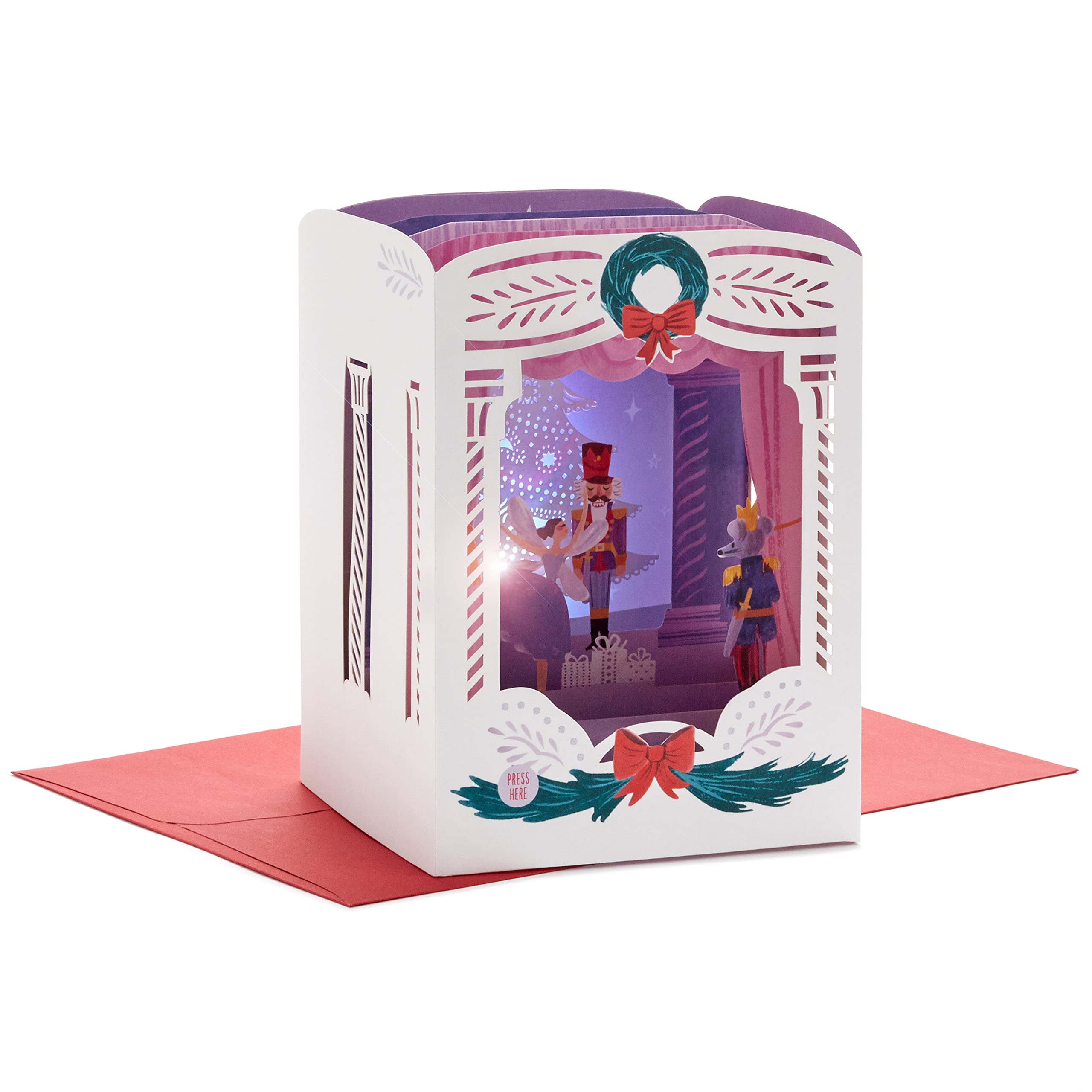 Hallmark Paper Wonder Musical Pop Up Christmas Card (Nutcracker, Plays ...