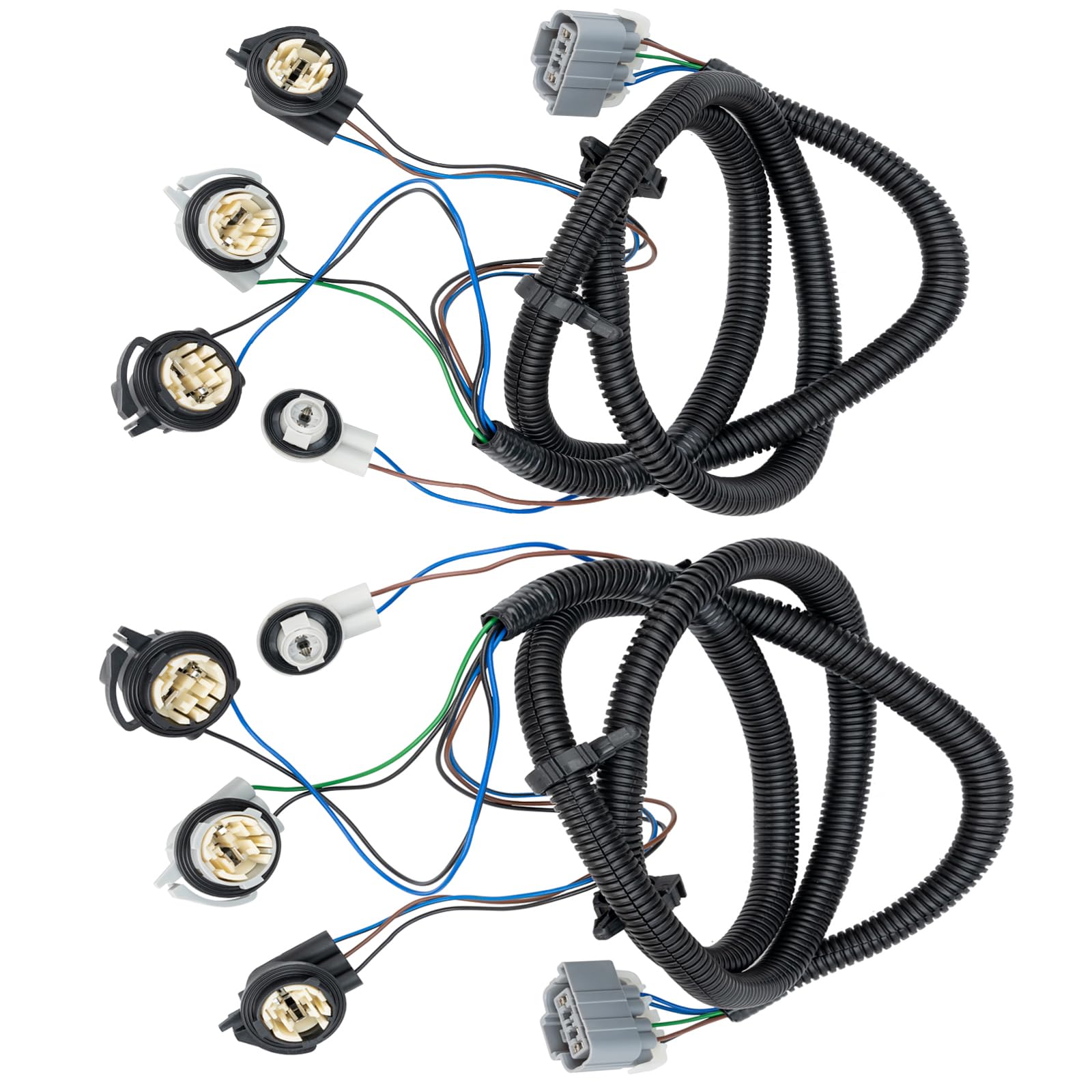 WEILEITE Left Driver and Right Passenger Side Tail Light Direct Wiring ...
