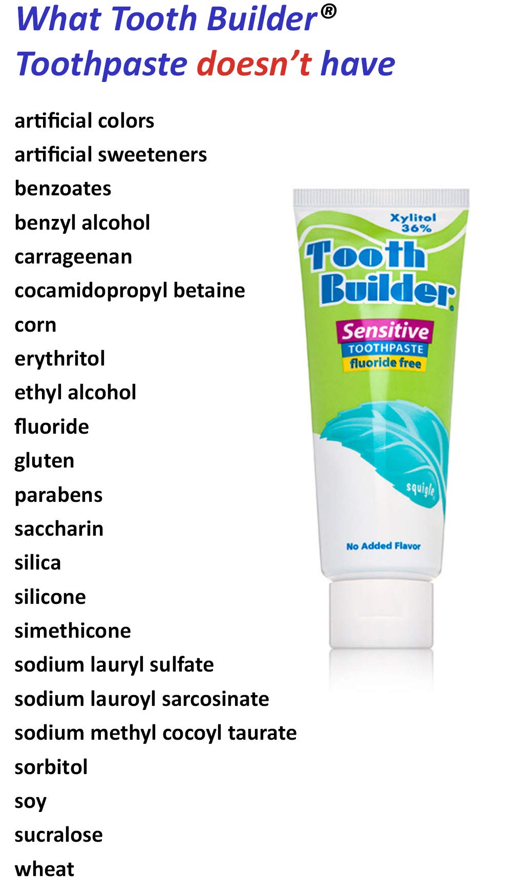 Mua Tooth Builder SLS Free Toothpaste (Stops Tooth Sensitivity ...