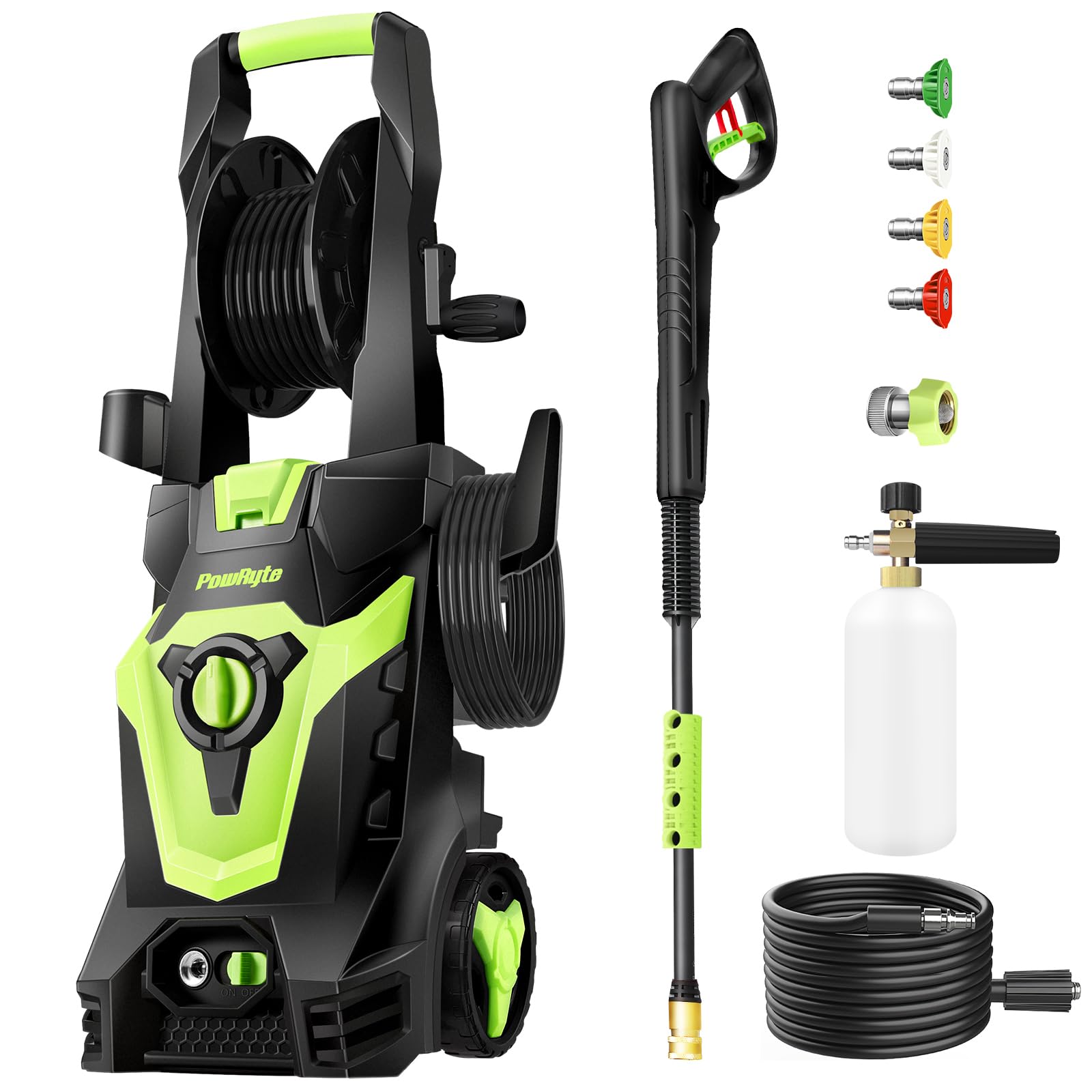 Mua PowRyte Electric Pressure Washer with Hose Reel, Foam Cannon, 4 ...