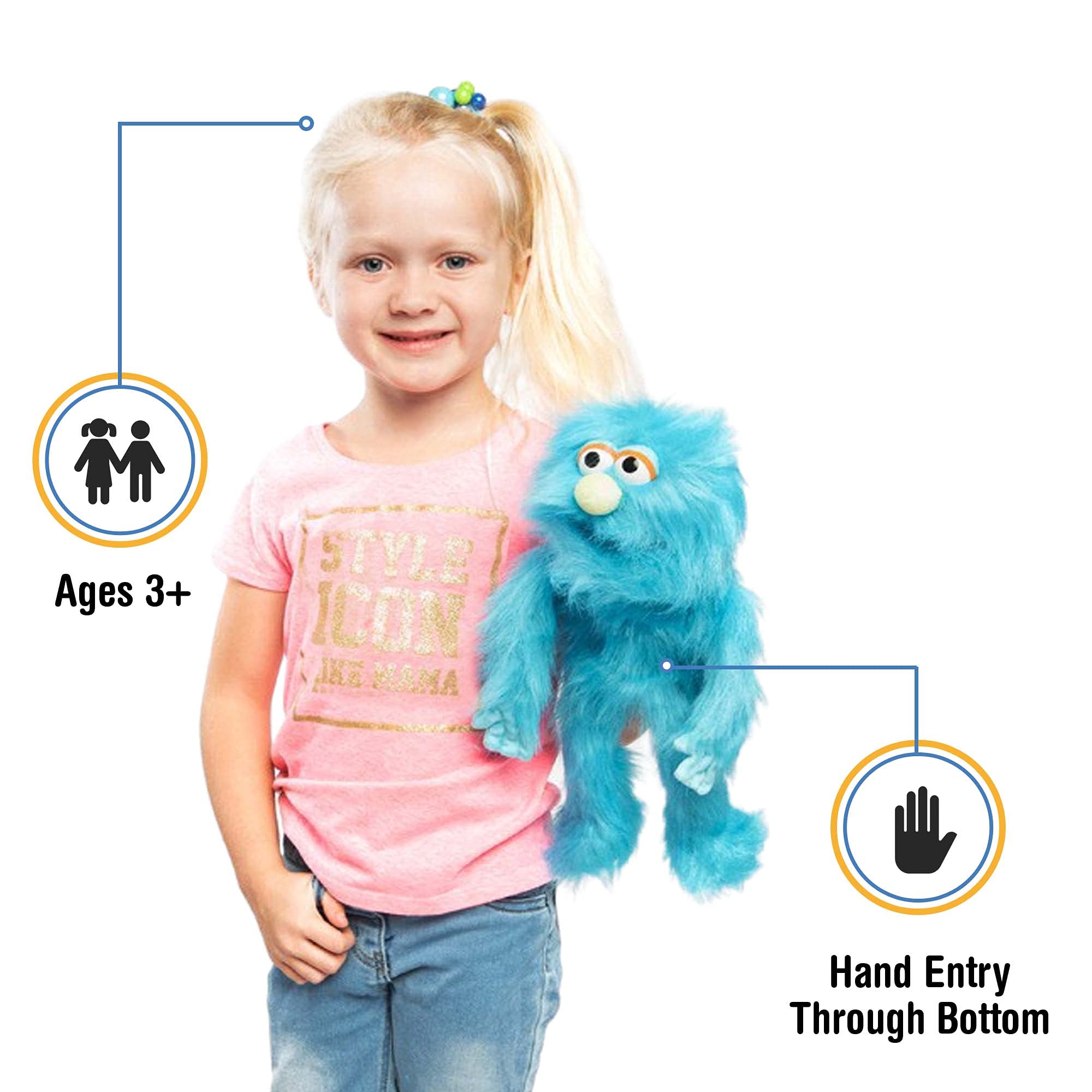 Mua 14" Blue Monster, Hand Puppet trên Amazon Mỹ chính hãng 2024 | Fado