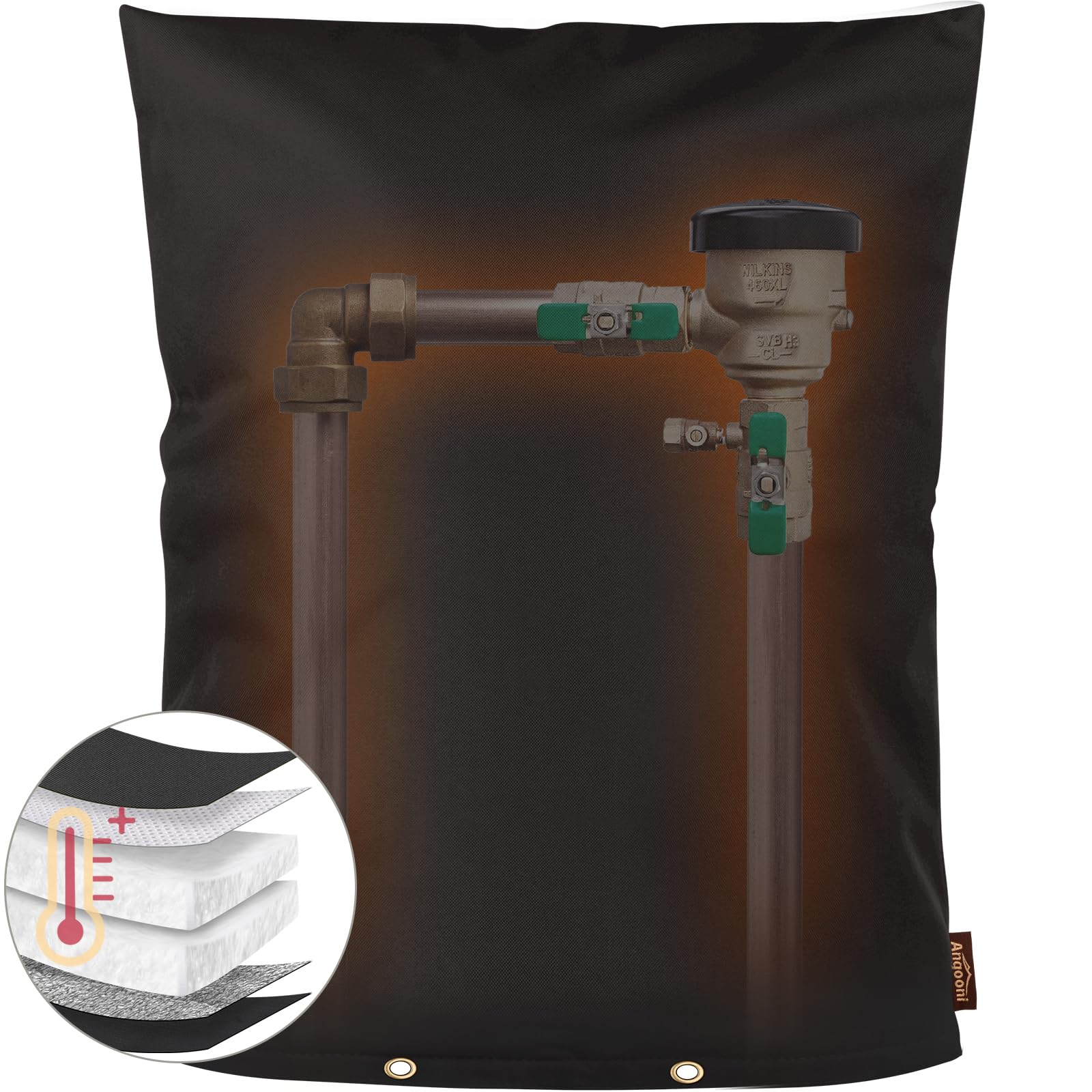 Angooni Upgraded Backflow Preventer Cover Aluminum Foil (5?) - 16"W x ...