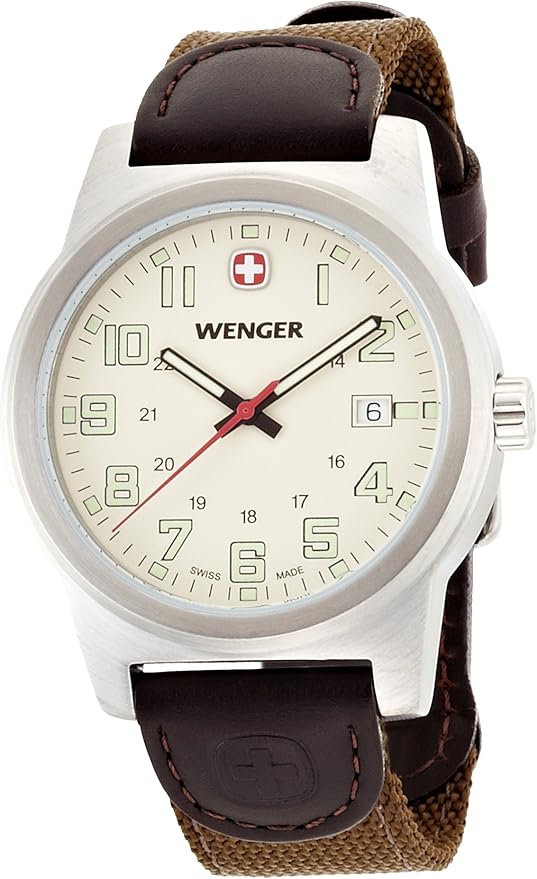Wenger Men's Classic Watch-Brown, One Size 72803W: Amazon.co.uk: Watches