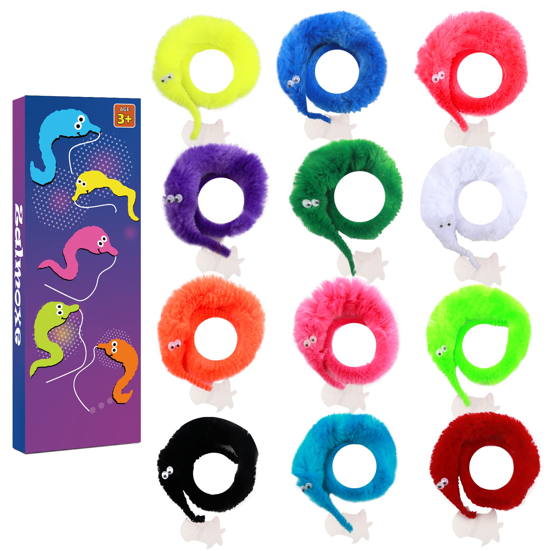 Mua 12 Pcs Fuzzy Worms on with a Invisible String Carnival Party Favors ...