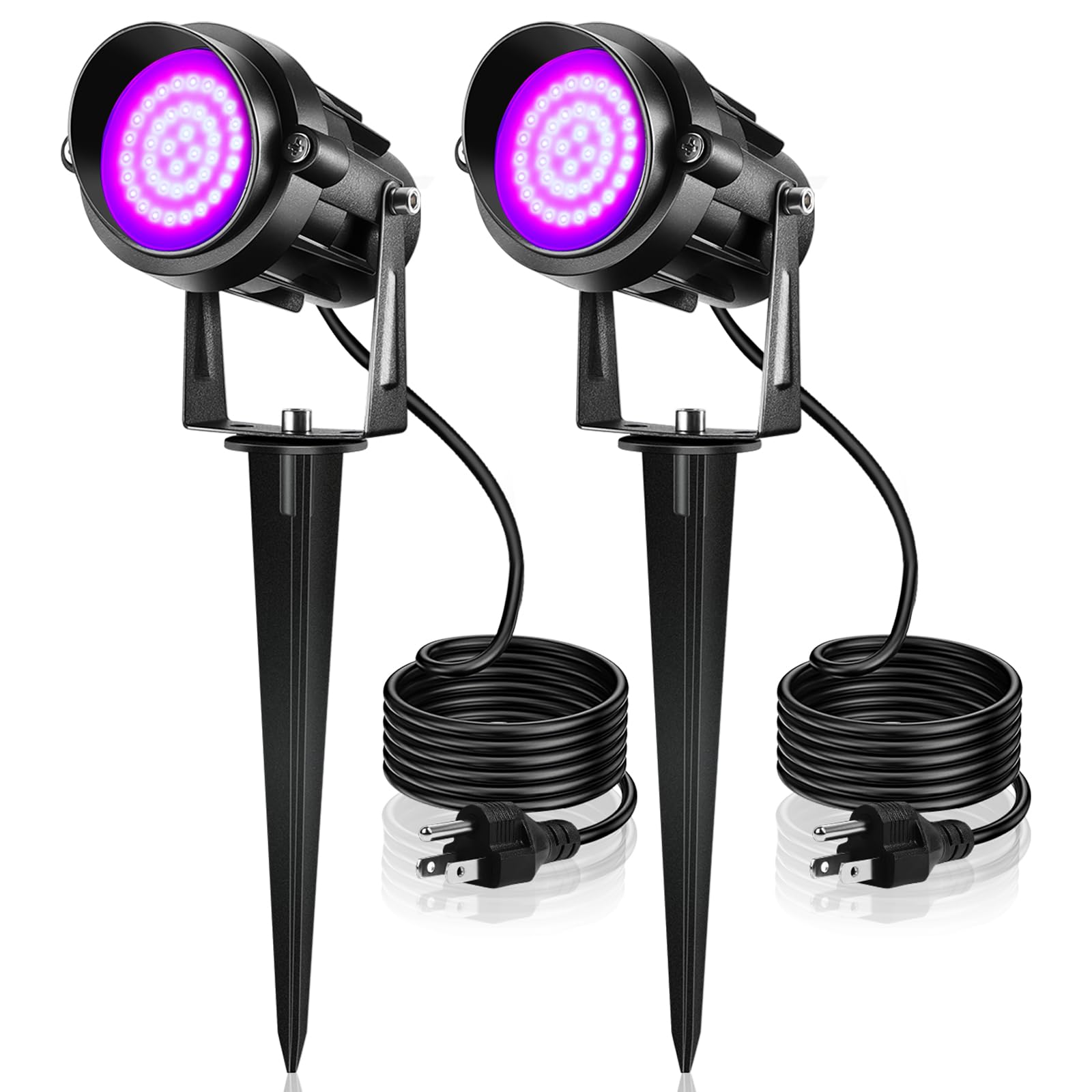 Halloween Spotlight Outdoor Black Light Spotlight, 12W Purple Spot ...