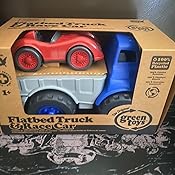Amazon.com: Green Toys Flatbed & Racecar FFP: Toys & Games