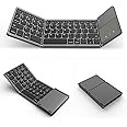 VssoPlor Teclado Bluetooth dobrável com touchpad, dois modos USB com ...