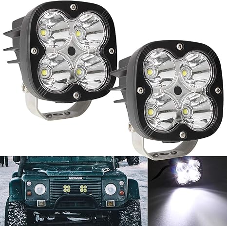 3 Inch Motorcycle Spotlights,40W LED Work Light Bar Motorcycle Driving ...