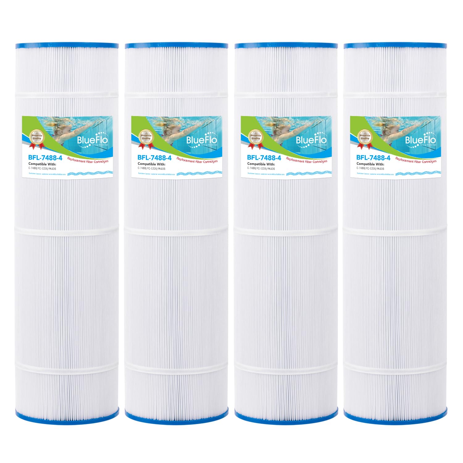 BLUEFLO Pool Filter Cartridge Replaces for Pleatco PA106, Unicel C-7488 ...