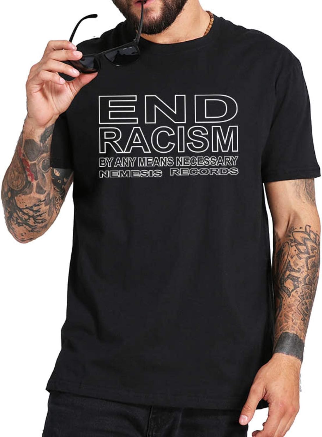 Anti Racism T Shirt End Racism T-Shirt Original Design 100% Cotton ...