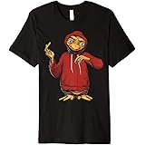 Amazon.com: E.T. Hiding In A Hoodie Portrait Graphic T-Shirt : Clothing ...