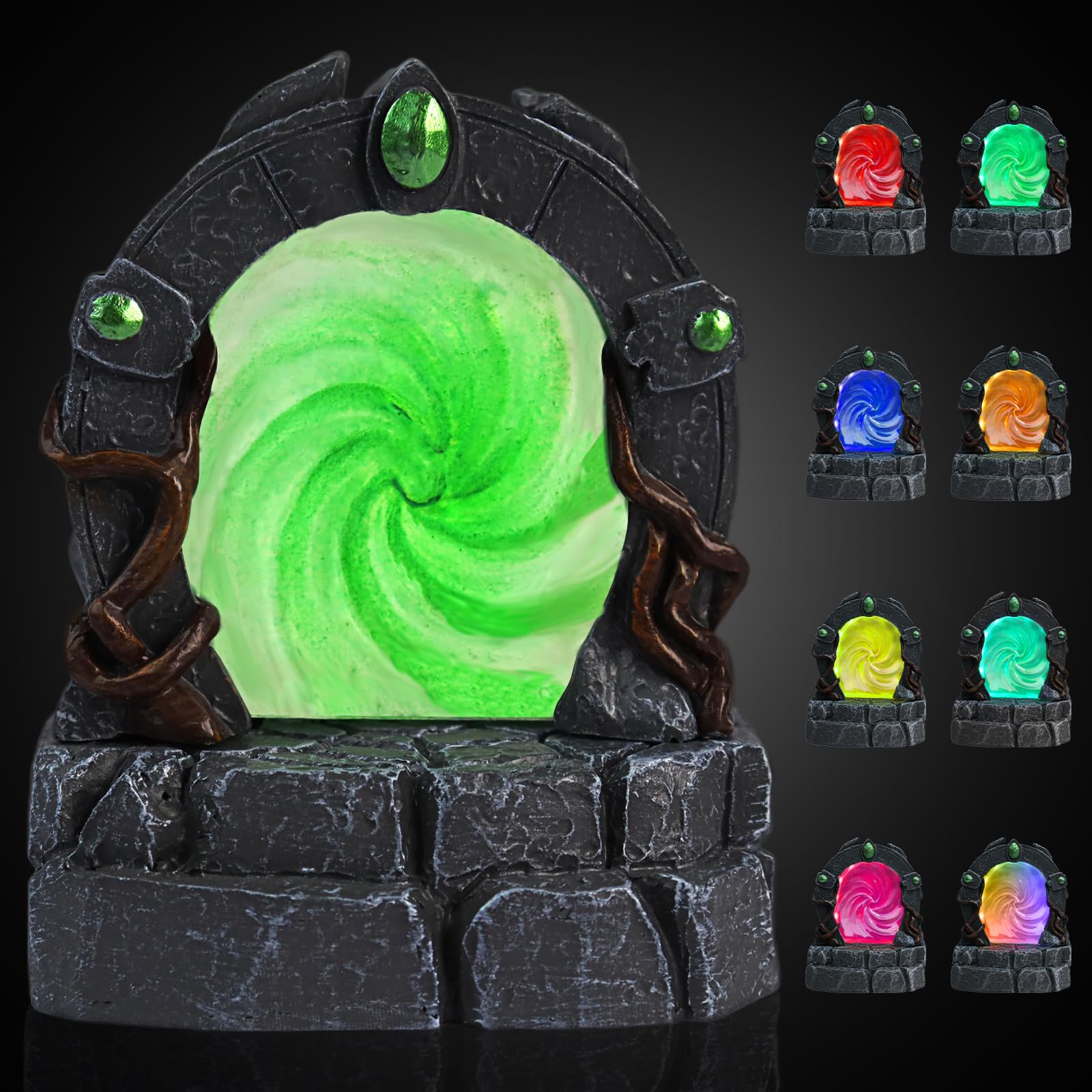 CZYY DND Glowing Portal Resin Miniature with Color-Changing LED Lights ...