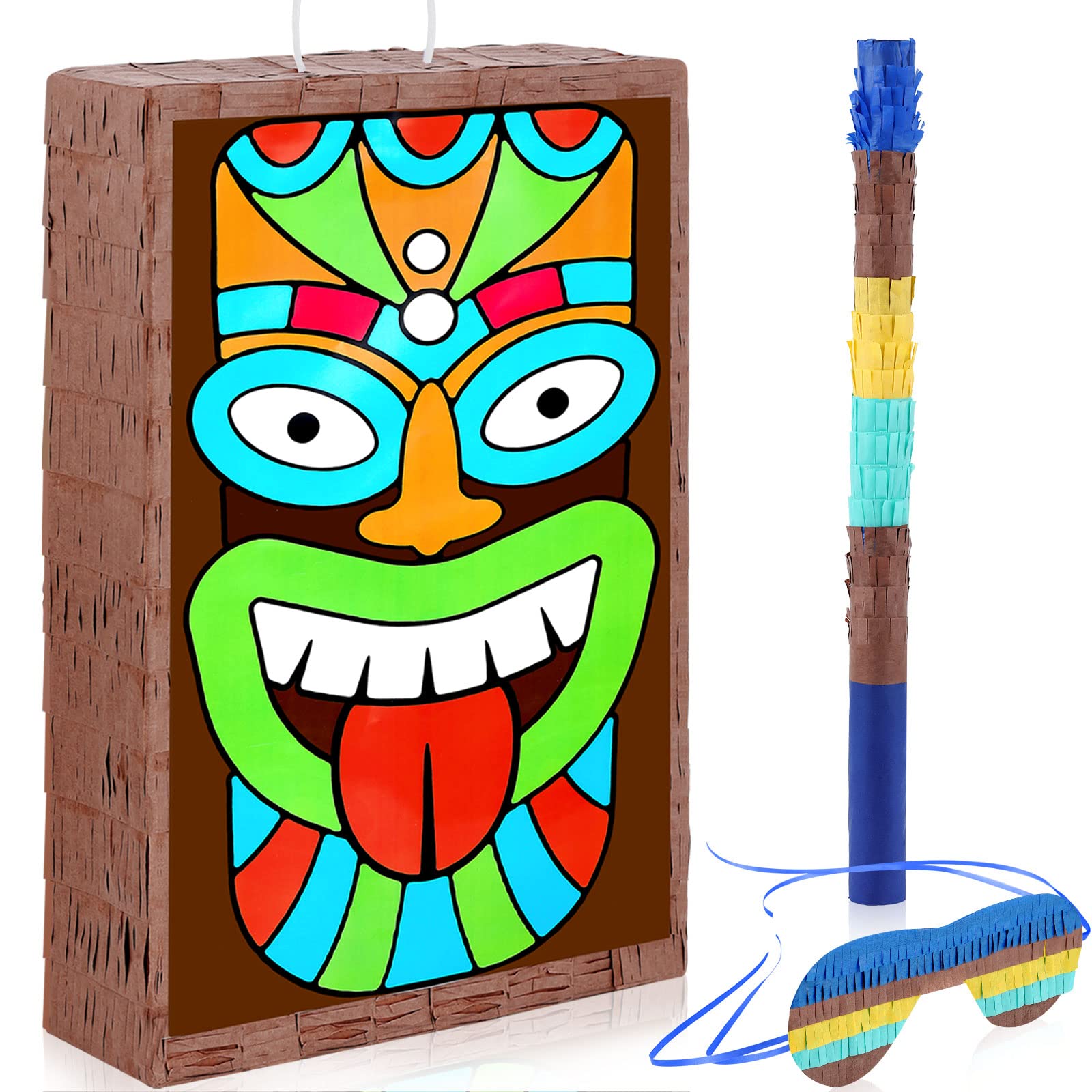 Tropical Tiki Pinata for Luau Hawaiian Party Decorations Luau Pinatas ...