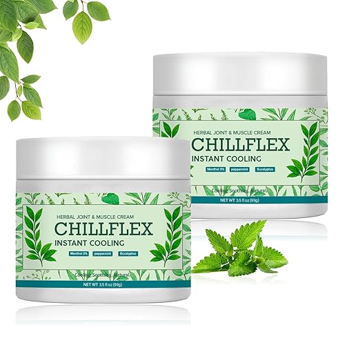 CHILLFLEX Menthol Soothing Cream, Cooling Soothing Gel, Joint ...