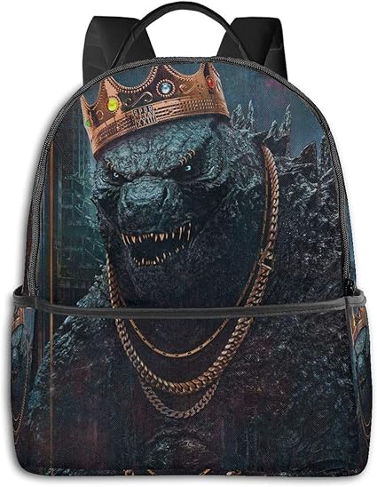 Godzilla Backpack Casual Daypack School Outdoor Classic Lightweight ...