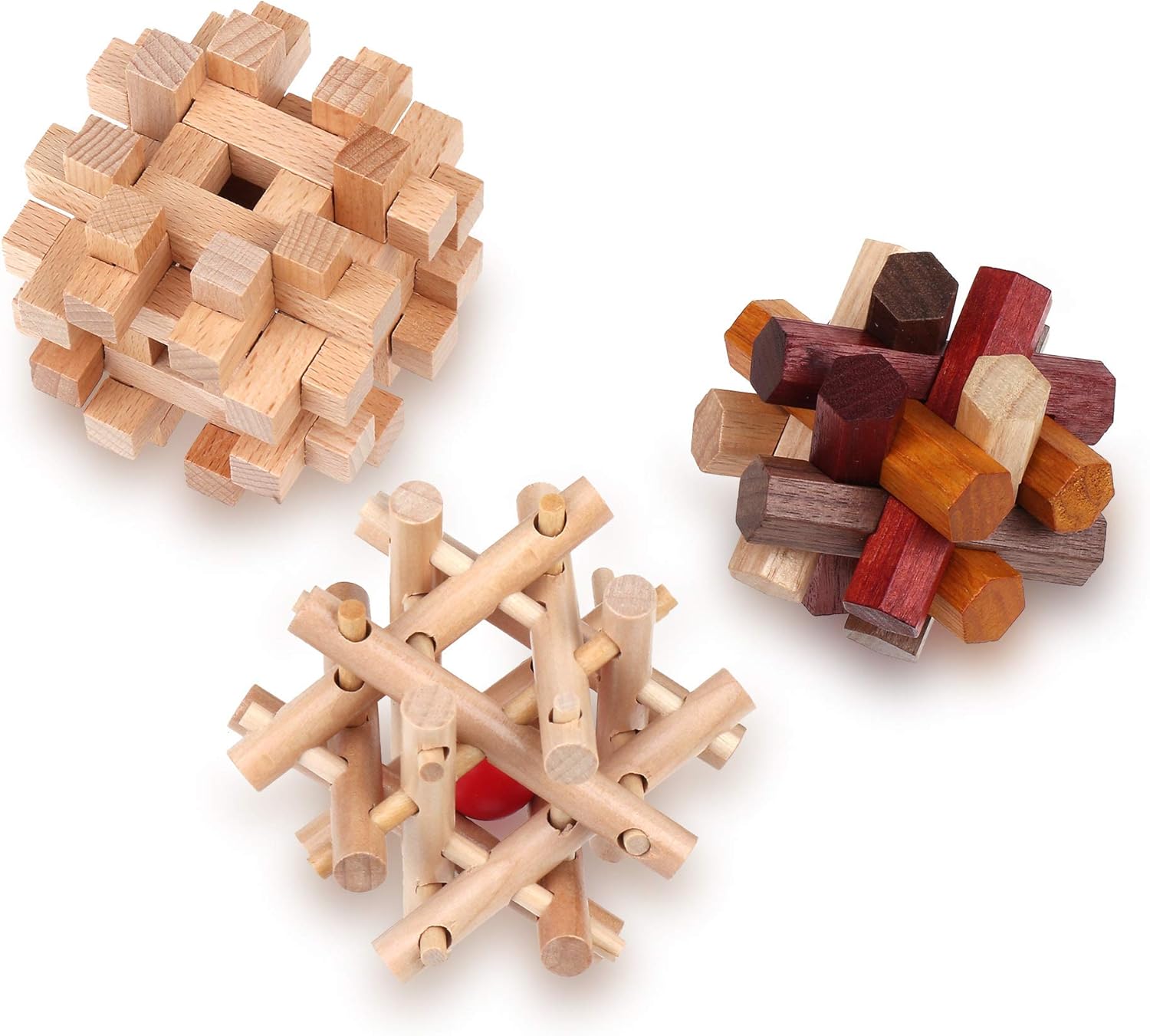 Sharp Brain Zone 3D Wooden Puzzle Games Pack of 3 | Educational Toys ...