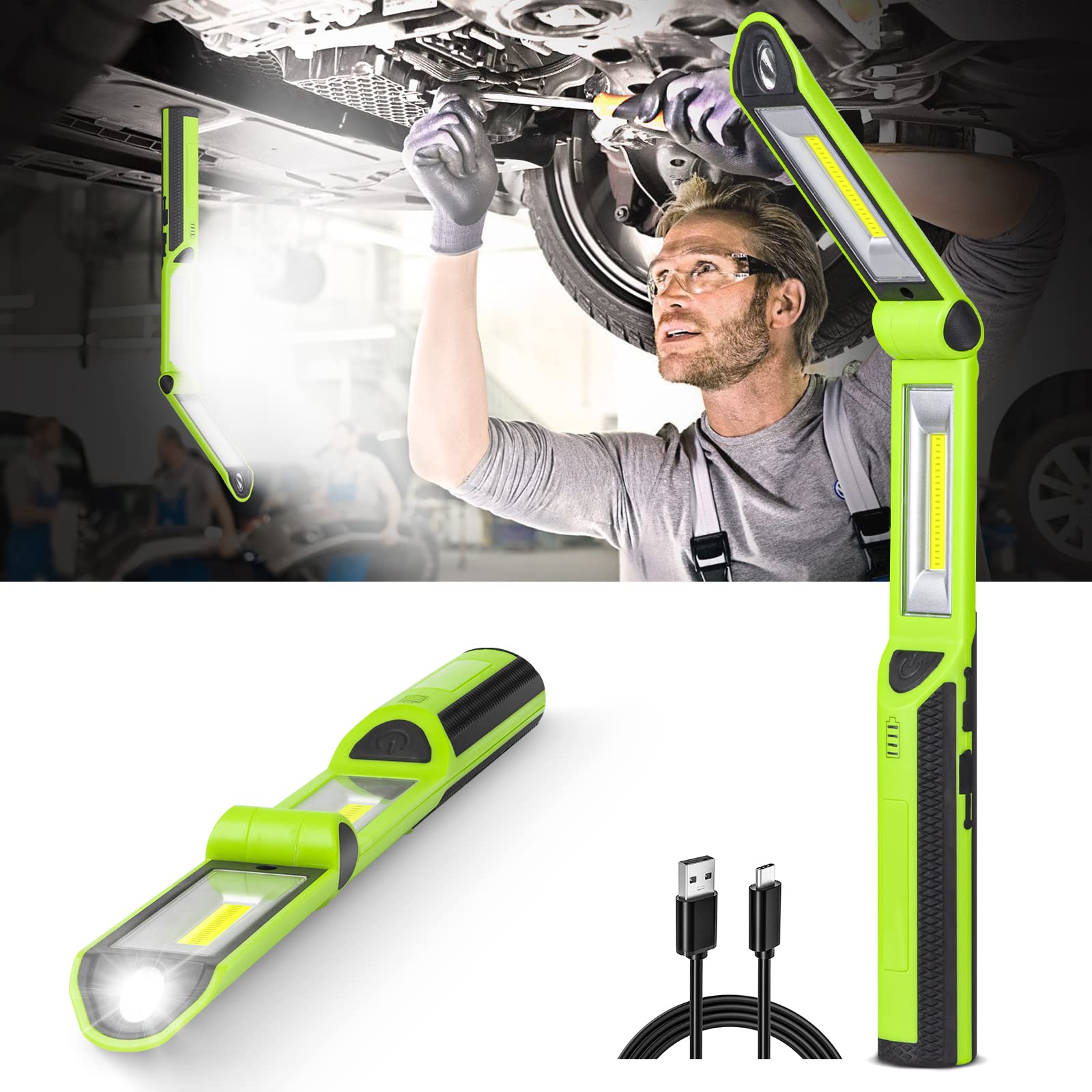 Mua Work Light, Ropelux Rechargeable LED Work Light 1500 Lumens ...