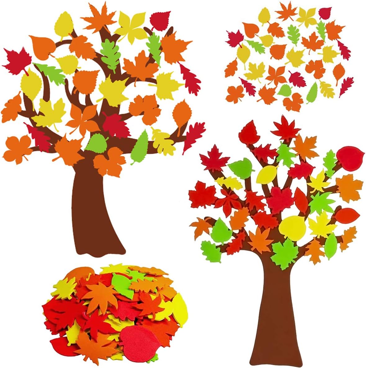 Amazon.com: EIRMEON 2 Pack Fall Tree of Thanks Craft Kit,DIY Felt Fall ...