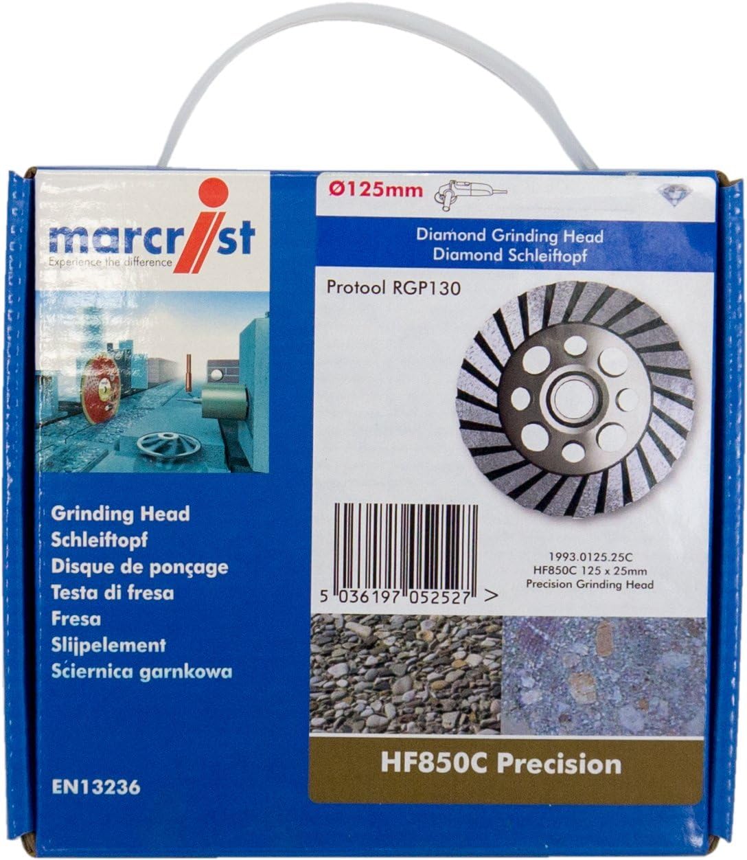MARCRIST Diamond cup wheel HF850C 125 mm x 25 grinding disc – BigaMart